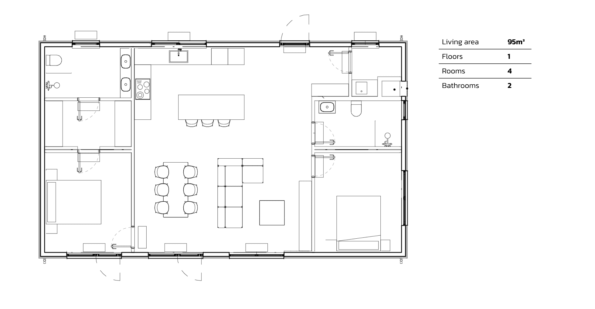 Kalmes 95 Duurzame prefab houten woning